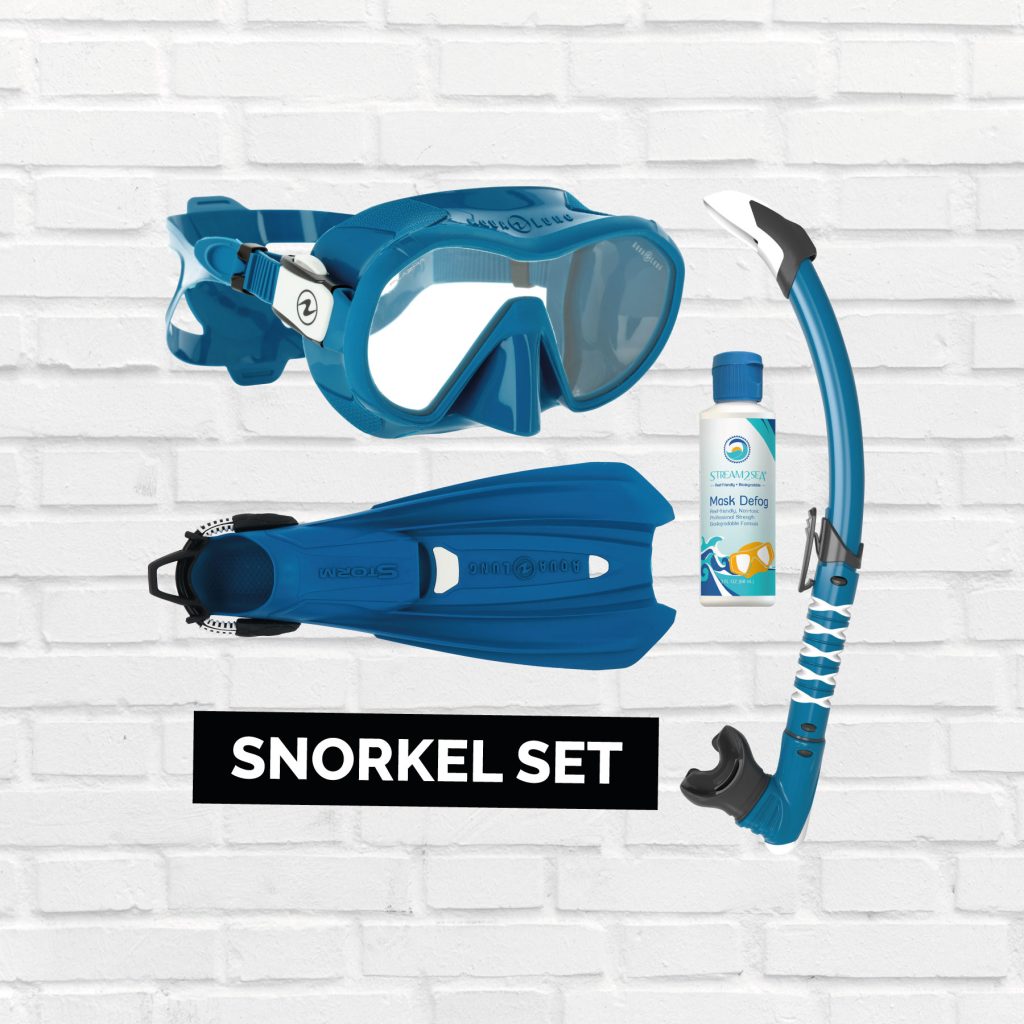 Aqualung Snorkel Set | with Storm Fins - The Honest Diver